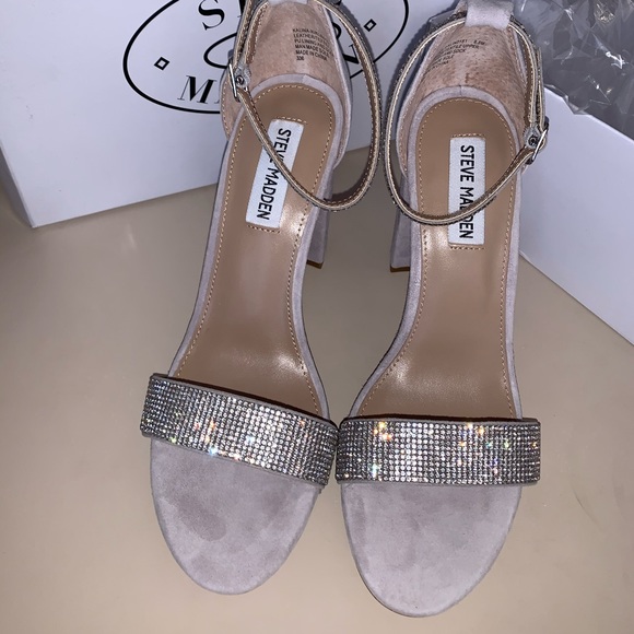 Steve Madden | Shoes | New Steve Madden Kalina Grey Lilac Rhinestone ...